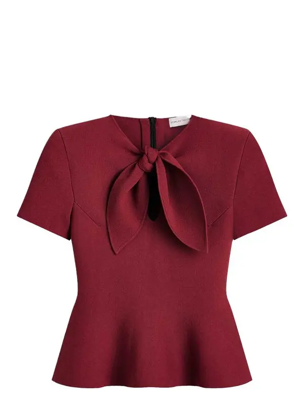 Scanlan Theodore Crepe Knit Cravat Top - Dark.saffron