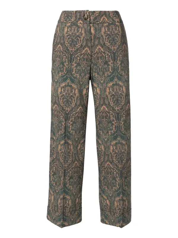 PIERRE-LOUIS MASCIA Printed Trousers - Blue