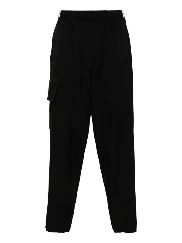 Yohji Yamamoto Wool Trousers - Black