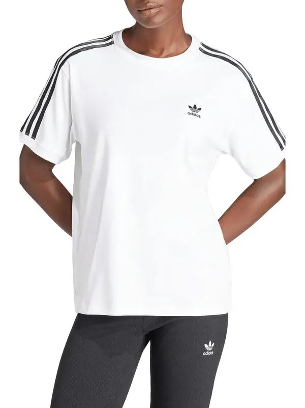 Adidas Adicolor 3-stripes T-shirt - White