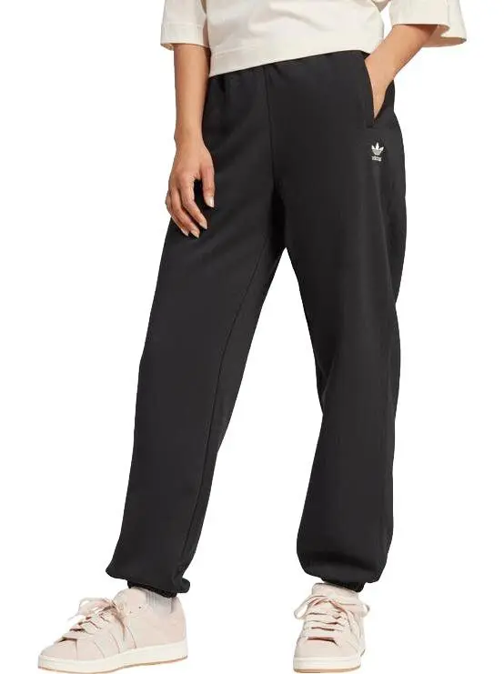 Adidas Originals By Alexander Wang Adidas Essentials Trefoil Fleece Sweatpants - Black
