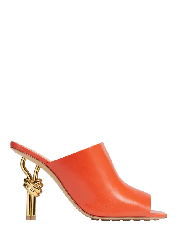 Bottega Veneta Knot Sandal - New Orange