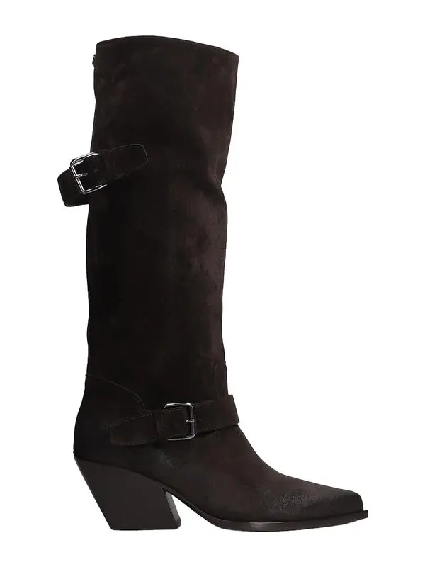 Elena Iachi Texan Boots - Brown