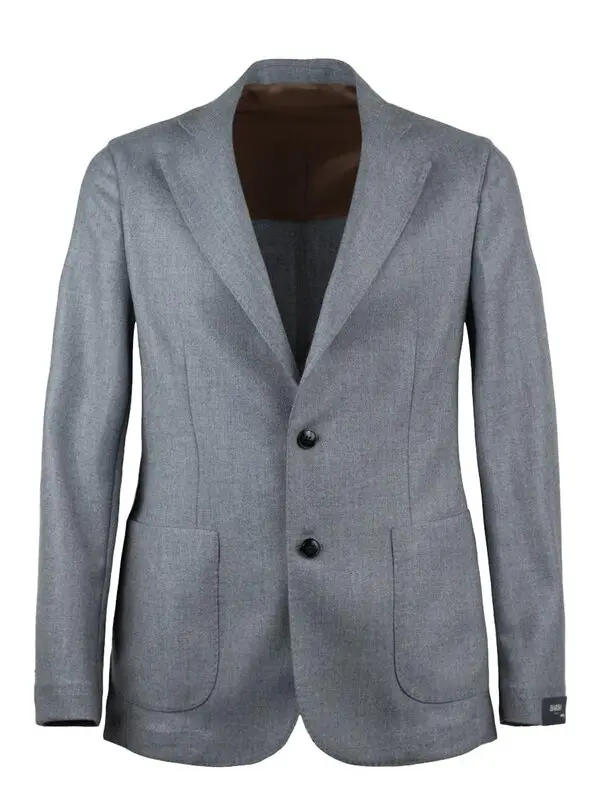 BARBA NAPOLI Wool Cashmere Blend Jacket - Blue