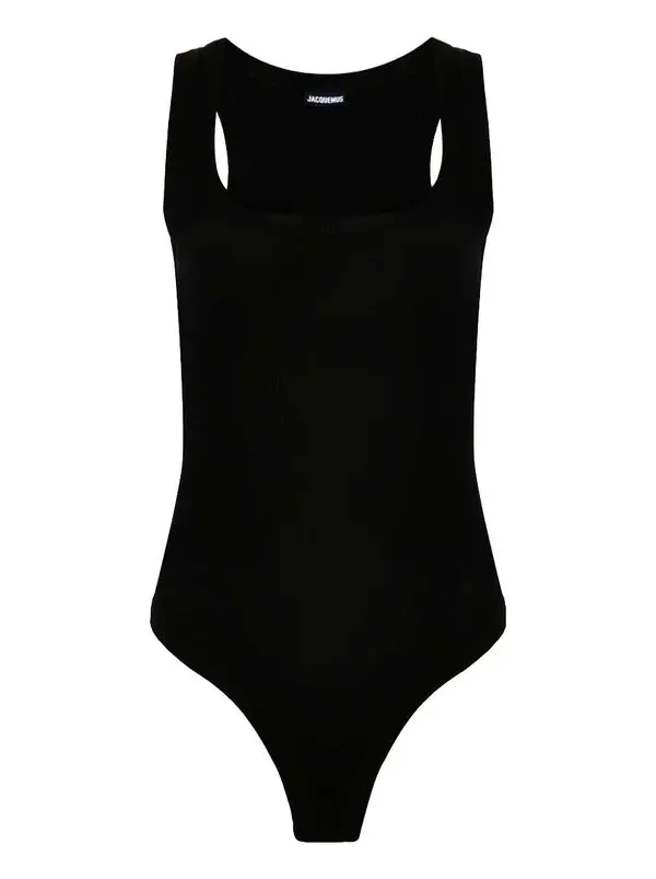 Jacquemus Le Body Gros Grain Bodysuit - Black