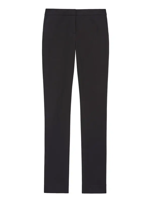 Lafayette 148 New York Slim Ankle Pants - Black