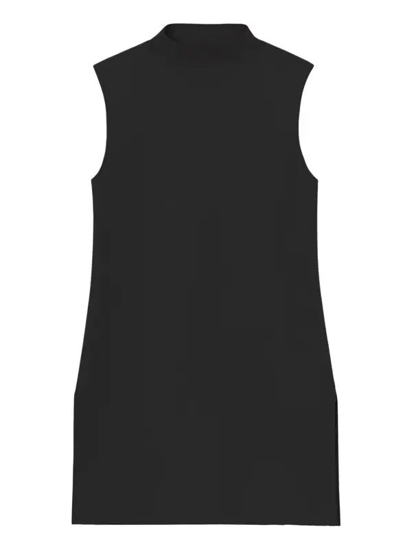 Lafayette 148 New York Petite Crepe Knit Sleeveless Tunic - Black
