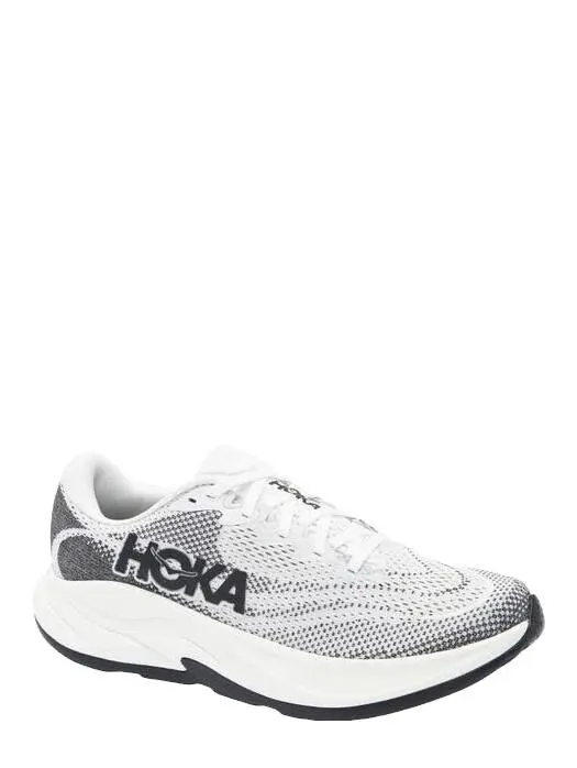 Hoka Rincon 4 Athletic Sneakers - White / Black