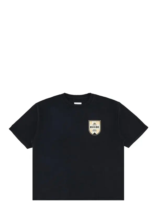 Rhude Mont Blanc Hotel Tee - Black
