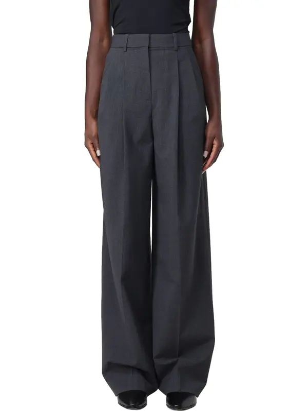 Theory Wide Leg Trousers - Grey