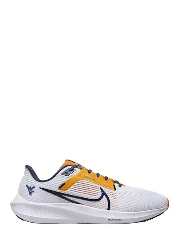 Nike Pegasus 40 West Virginia Sneakers - White/university Gold/college Navy Blue
