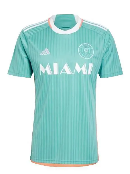 Adidas Inter Miami Cf Lionel Messi 2024 Archive Replica Player Jersey - Aqua