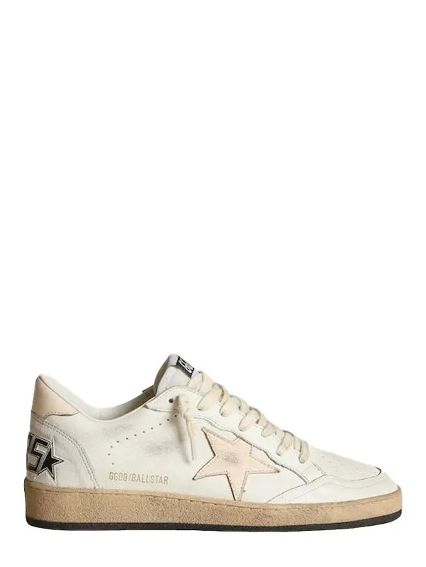 GOLDEN GOOSE Ball Star Ltd Sneakers - White/salmon Pink