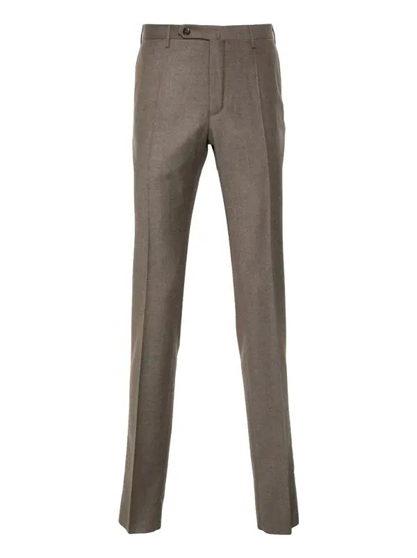 Incotex Virgin Wool Trousers - Neutrals