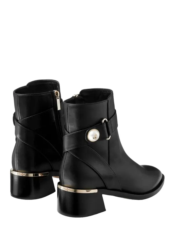 JIMMY CHOO 45mm Noor Ankle Boots - Black