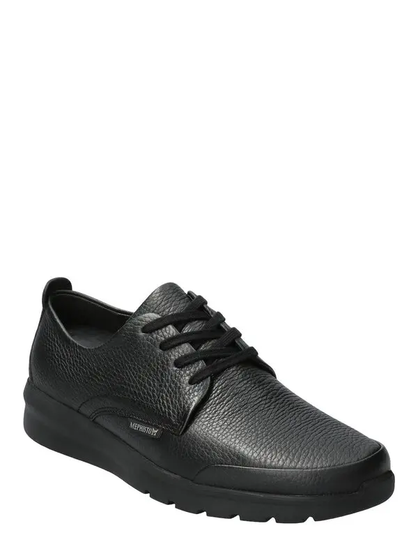 Mephisto Walker Plain Toe Derby - Black