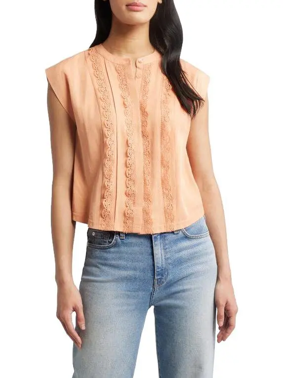 Wit & Wisdom Embellished Button-up Shirt - Autumn Sunset
