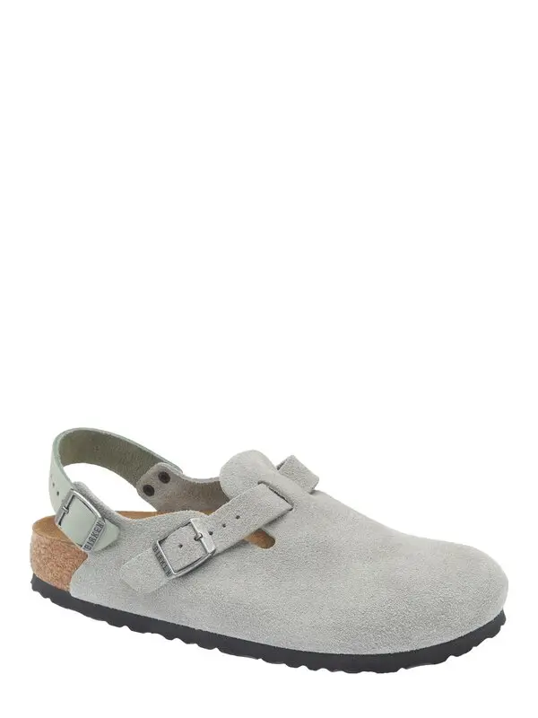 BIRKENSTOCK Tokio Clog - Pure Sage Suede