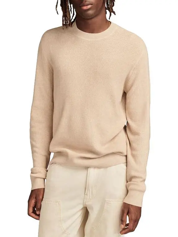 Lucky Brand Rib Crewneck Sweater - Oatmeal Heather