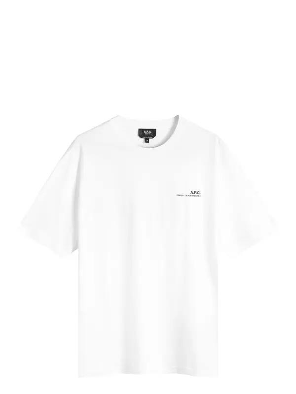 A.p.c. Item Logo T-shirt - White/black