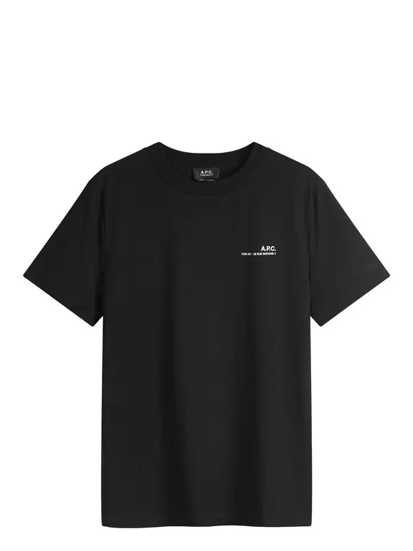 A.p.c. Item Logo T-shirt - Black/white