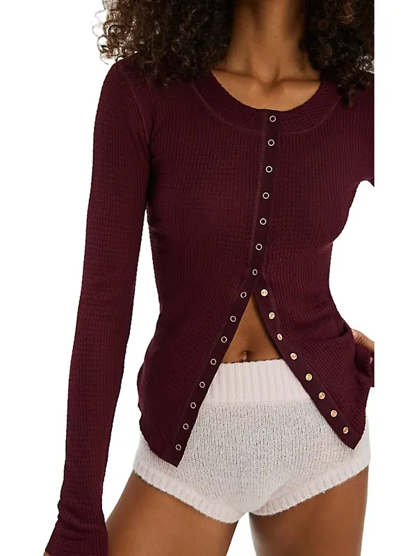 Free People Going Places Cardigan - Acai
