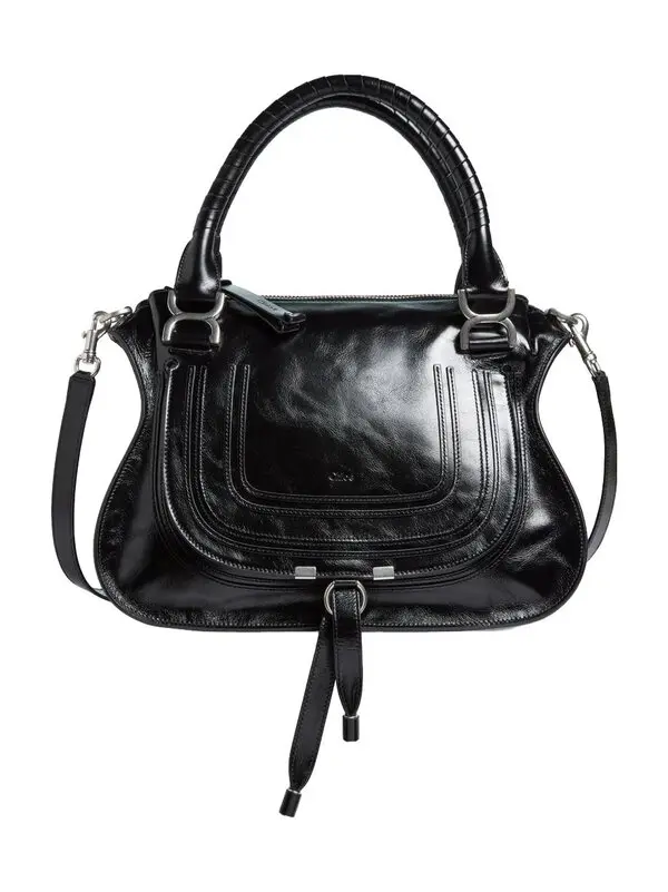 Chloé Medium Marcie Leather Satchel - 001 Black