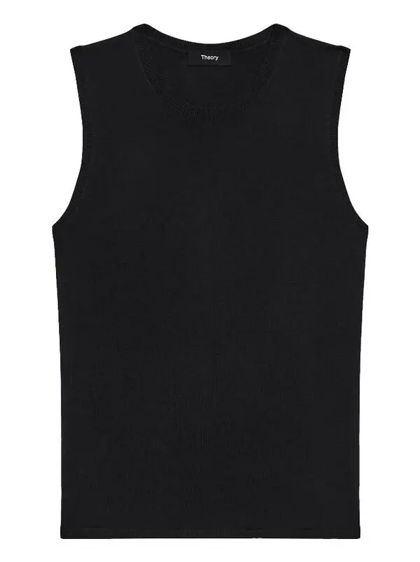 Theory Crewneck Tank Top - Black