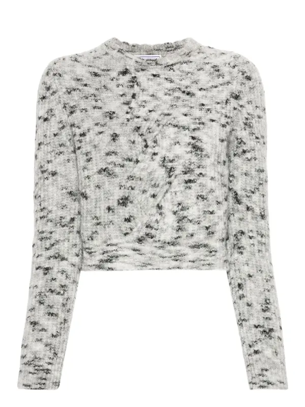 Moschino Braid-detail Sweater - Grey