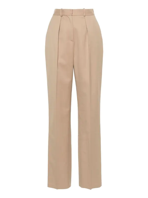 Elisabetta Franchi Dart-detailing Trousers - Brown