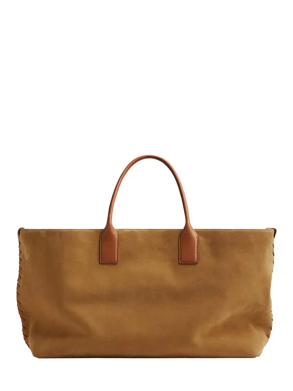 BOTTEGA  VENETA Large Cabat Tote - Camel/light Wood