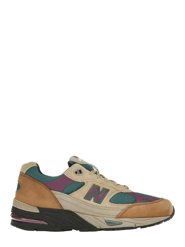NEW BALANCE 991 Miuk Palace Teal Sneakers - Taos Taupe/black/grape Juice