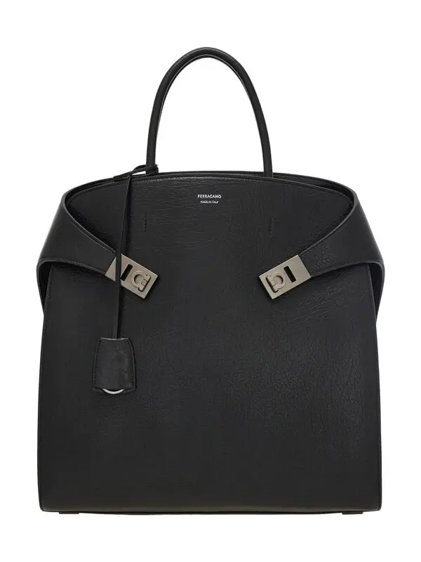 FERRAGAMO Hug Tote Bag - Black