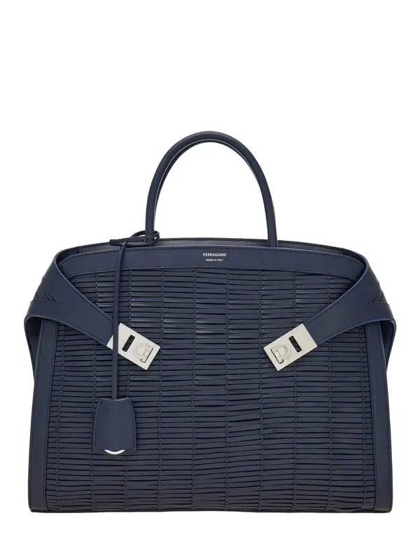 FERRAGAMO Hug Tote Bag - Blue