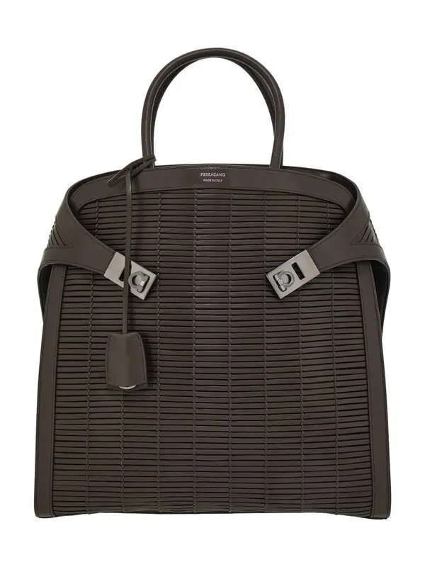 FERRAGAMO Hug Tote Bag - Brown