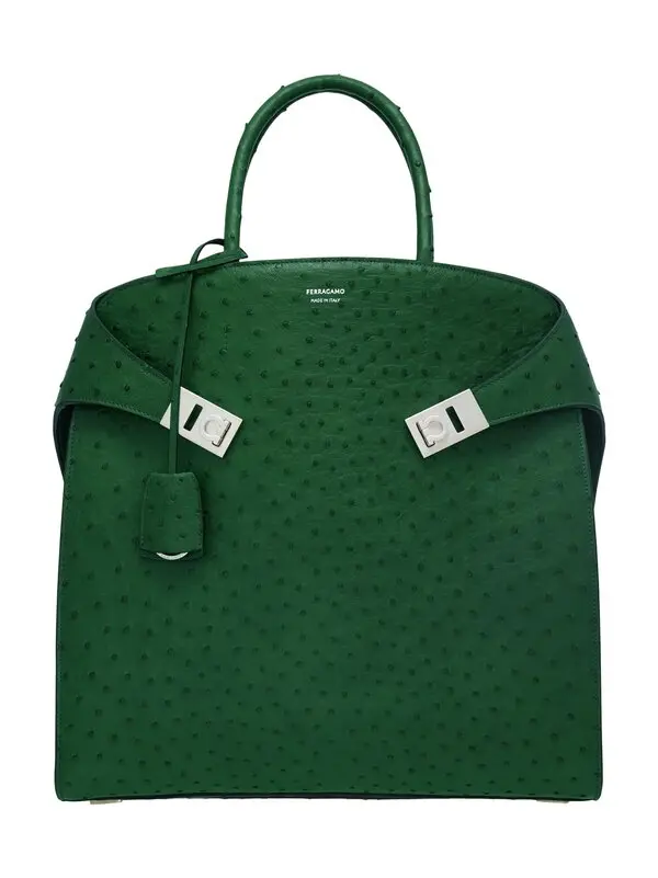 FERRAGAMO Hug Tote Bag - Green
