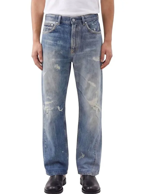 Our Legacy Wide-leg Trompe-l'œil Jeans - Blue