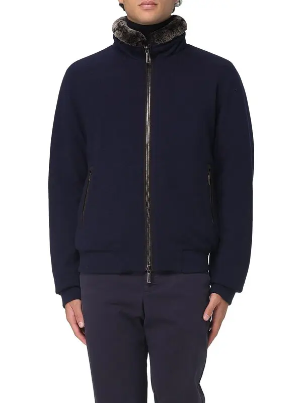 MOORER Bellati Bomber Jacket - Blue
