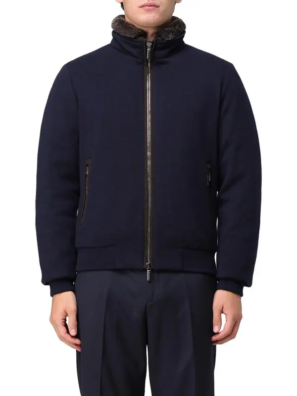 MOORER Bellati Bomber Jacket - Blue