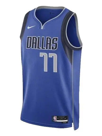 Nike Nba Dallas Mavericks Luka Doncic Icon Edition Swingman Drifit Jersey - Blue