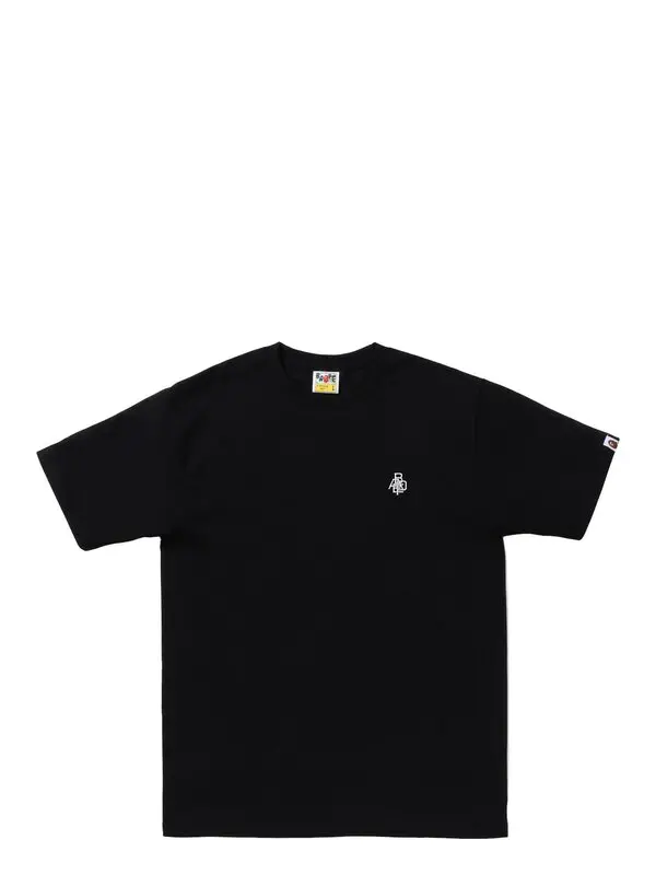 A BATHING APE Logo One Point Tee Shirt - Black