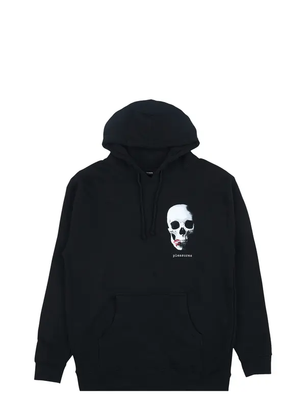 PLEASURES Make Out Graphic Hoodie - Black