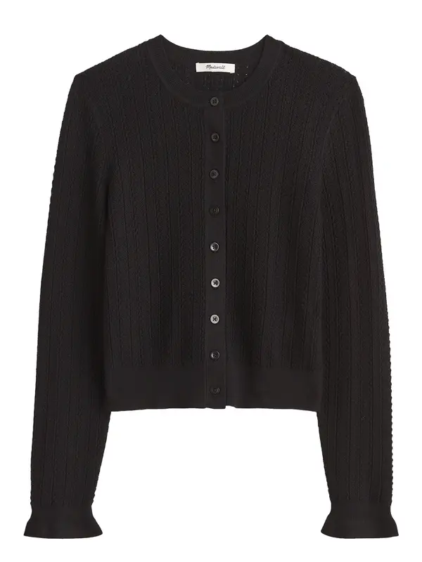 Madewell The Signature Open-knit Cardigan - Abyss