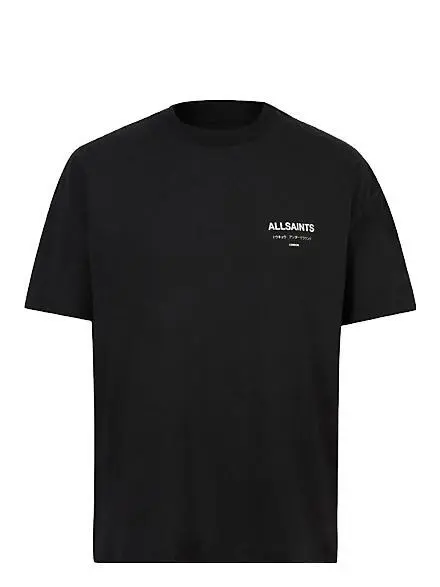 ALLSAINTS Underground Logo-print Relaxed-fit Cotton T-shirt - Jet Black