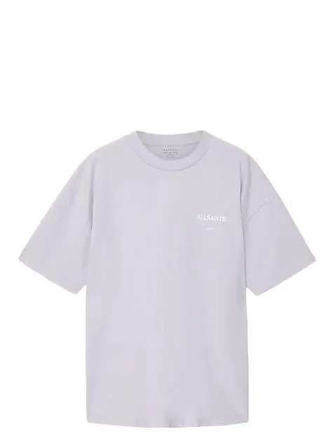ALLSAINTS Underground Logo-print Relaxed-fit Cotton T-shirt - Parma Purple