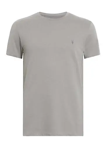 ALLSAINTS Tonic Logo-embroidered Slim-fit Cotton T-shirt - Fossil Grey