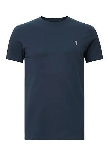 ALLSAINTS Tonic Logo-embroidered Slim-fit Cotton T-shirt - Navy Blue