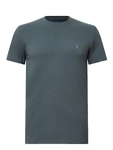 ALLSAINTS Tonic Logo-embroidered Slim-fit Cotton T-shirt - Sunil Blue