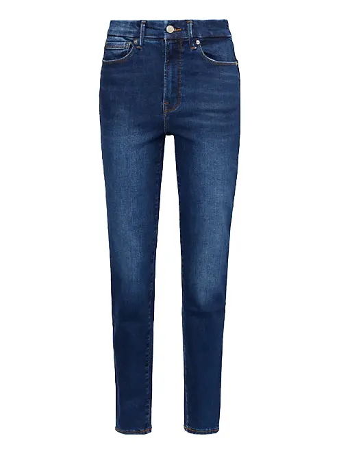 Good American High-rise Skinny Stretch-denim Jeans - Indigo446