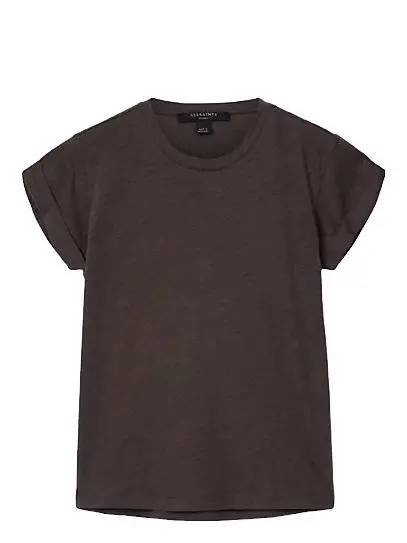 ALLSAINTS Anna Relaxed-fit Short-sleeve Cotton T-shirt - Bottle Brown